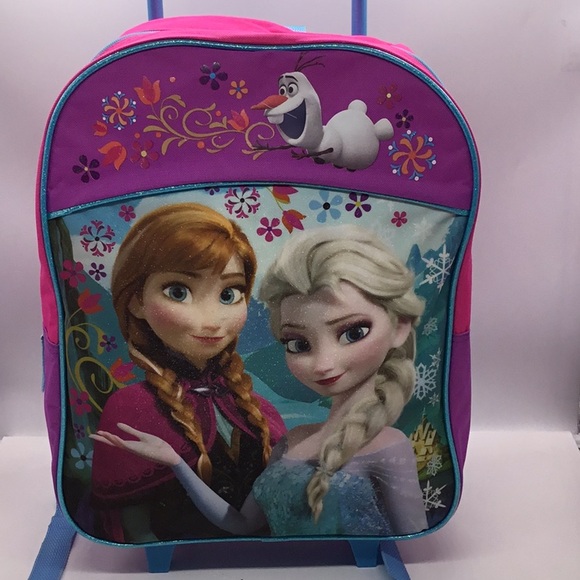 Disney | Accessories | Disney Frozen Rolling Backpack Bag | Poshmark